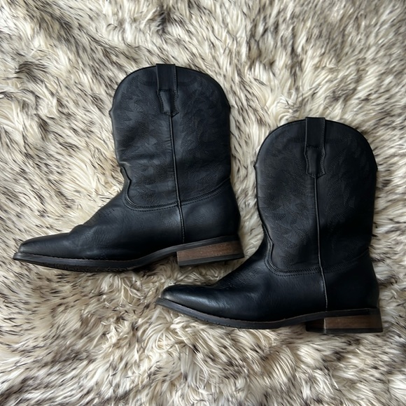 Amazon | Shoes | Mens Black Cowboy Boots | Poshmark